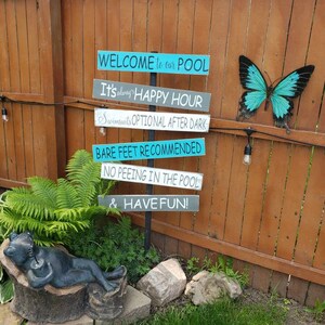 Pool Sign Life is Better by the Pool Sign Extra Large Poolside Sign ...