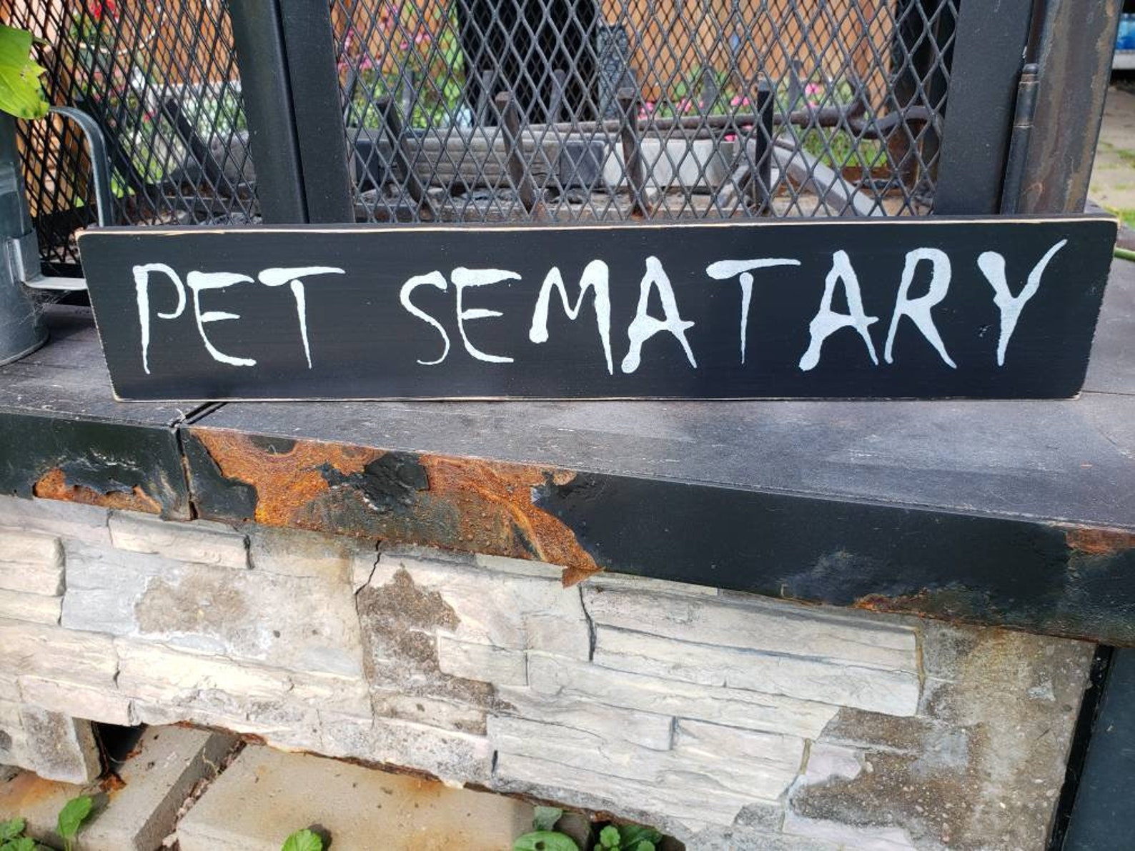 Halloween Directional Sign Individual Signs NO POST Distressed - Etsy