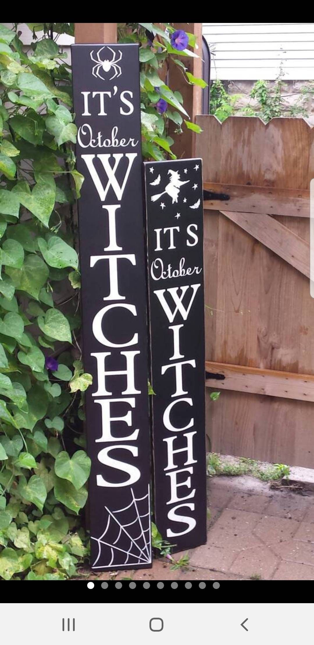 My Favorite Color is October Sign Halloween Sign Rustic Distressed Wood ...