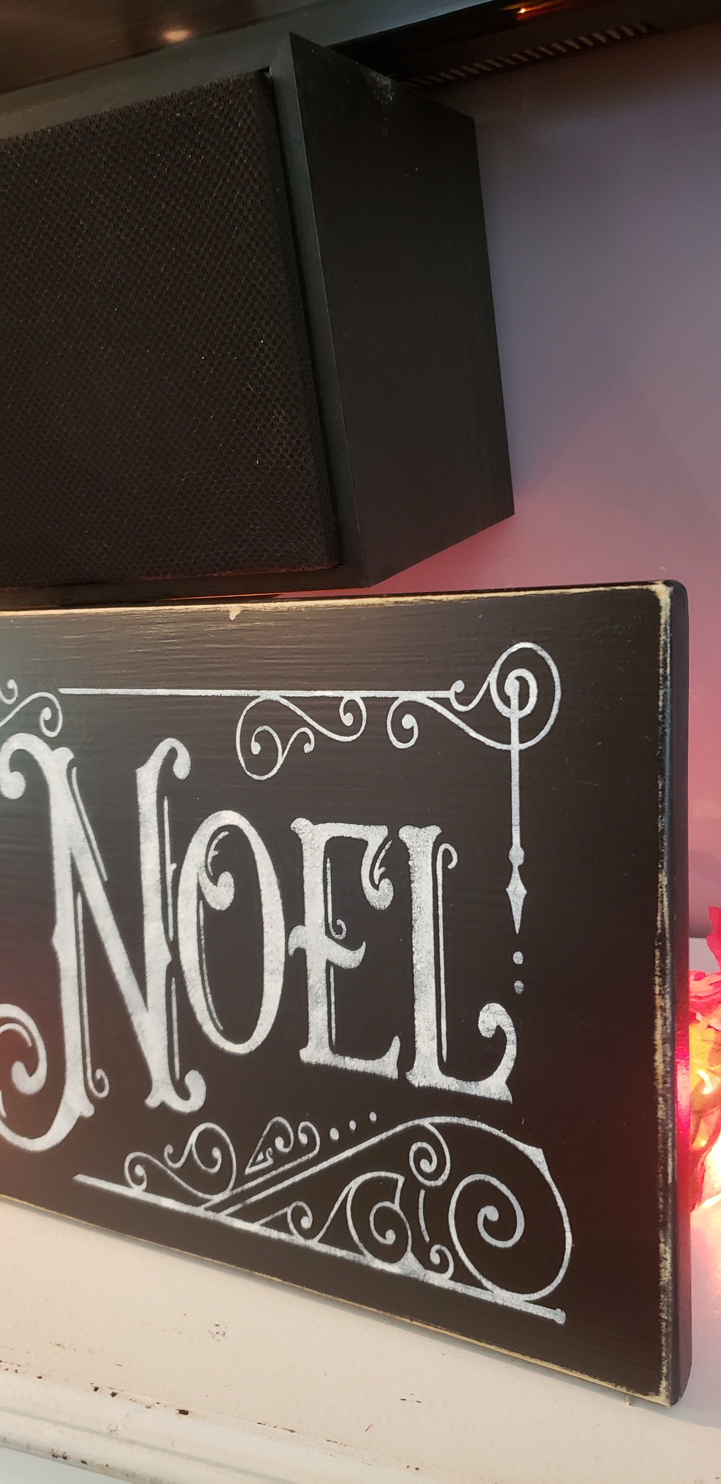 Noel Sign Distressed Wood Sign Rustic Holiday Decor Christmas Sign ...