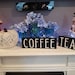 Coffee Sign Coffee Bar Sign Distressed Wall Art Wall Hanging Primitive ...