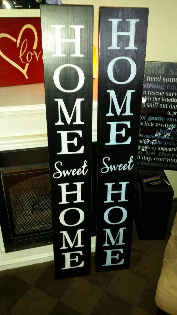 4th of July Porch Sign Fireworks Reversible Vertical Distressed Wood ...