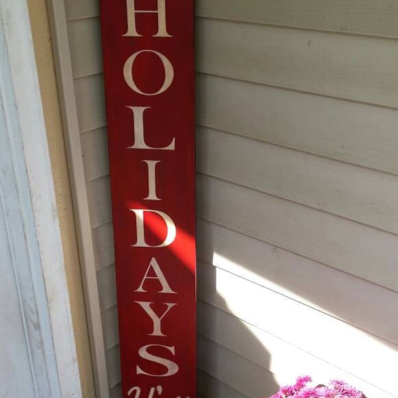 Rustic Holiday Sign - Etsy