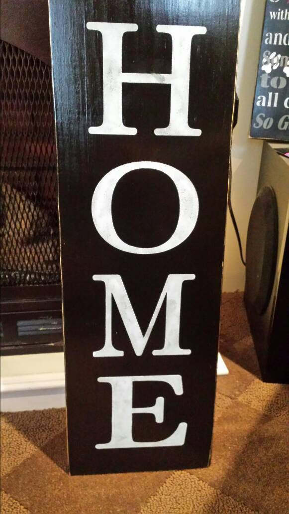 Home Sweet Home Extra Large Porch Sign Vertical Wood Sign - Etsy
