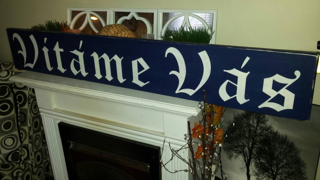 Vitame Vas Wood Sign Extra Large Welcome Horizontal Wall | Etsy