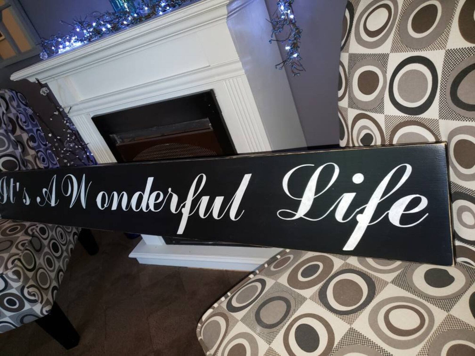 It's A Wonderful Life Wood Sign 5 Ft Christmas Sign Distressed Wood ...