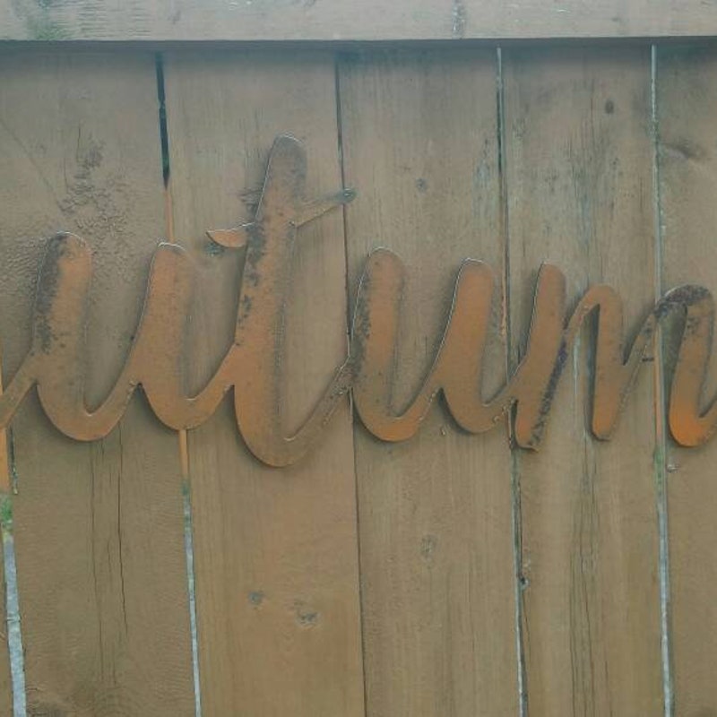 Metal Word Signs - Etsy