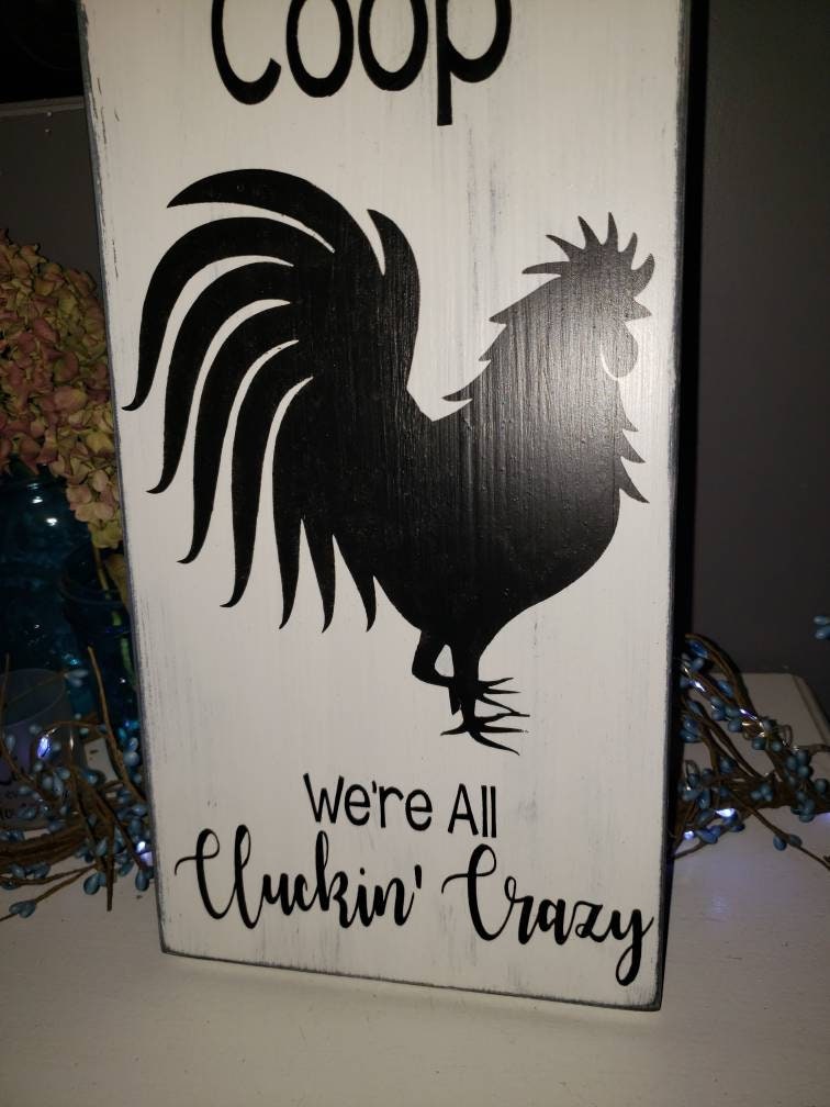 Welcome to Our Coop Sign Wall Hanging Primitive Rooster | Etsy