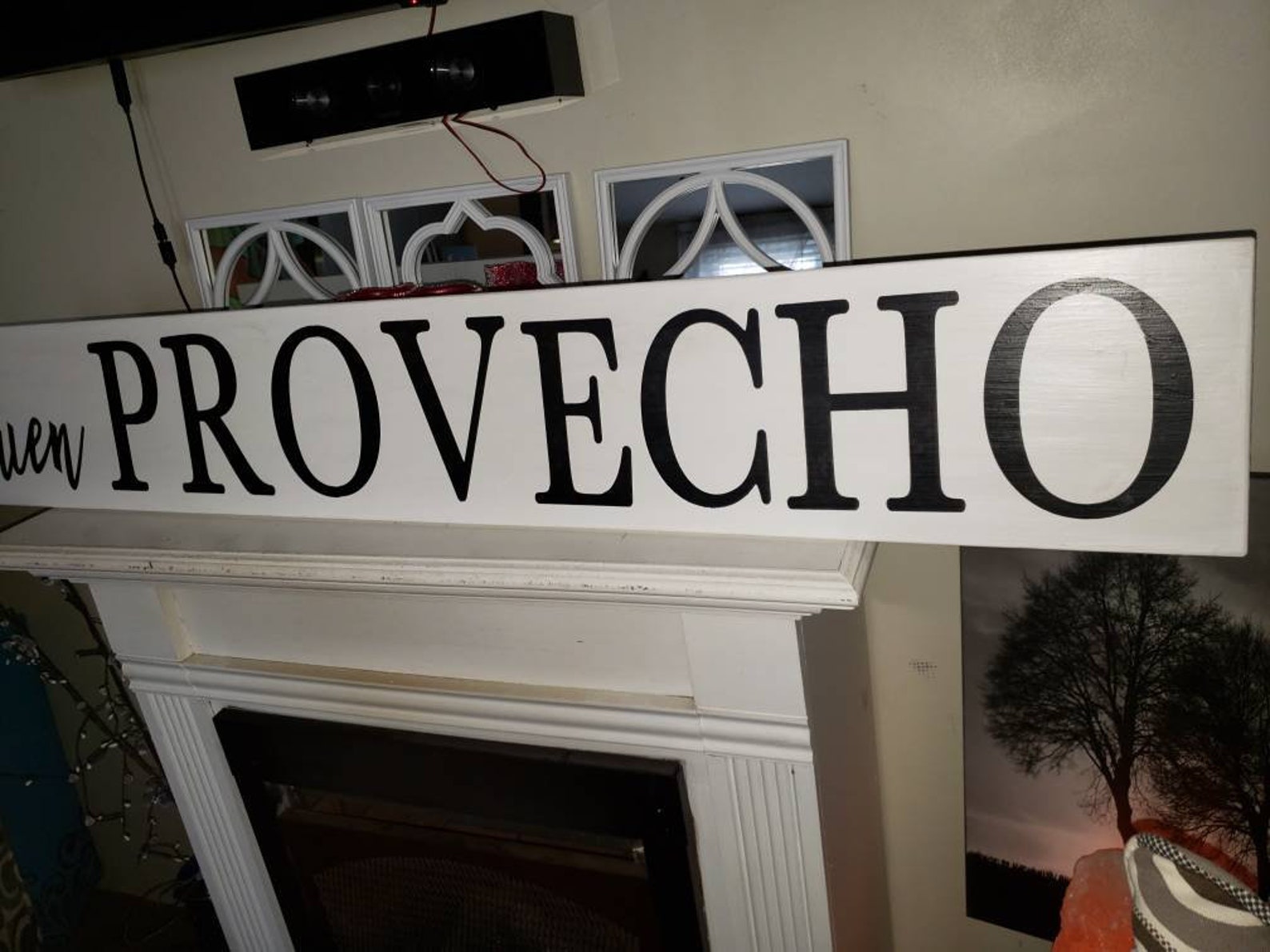 Buen Provecho Sign Extra Large Kitchen Sign Wall Hanging Wood | Etsy