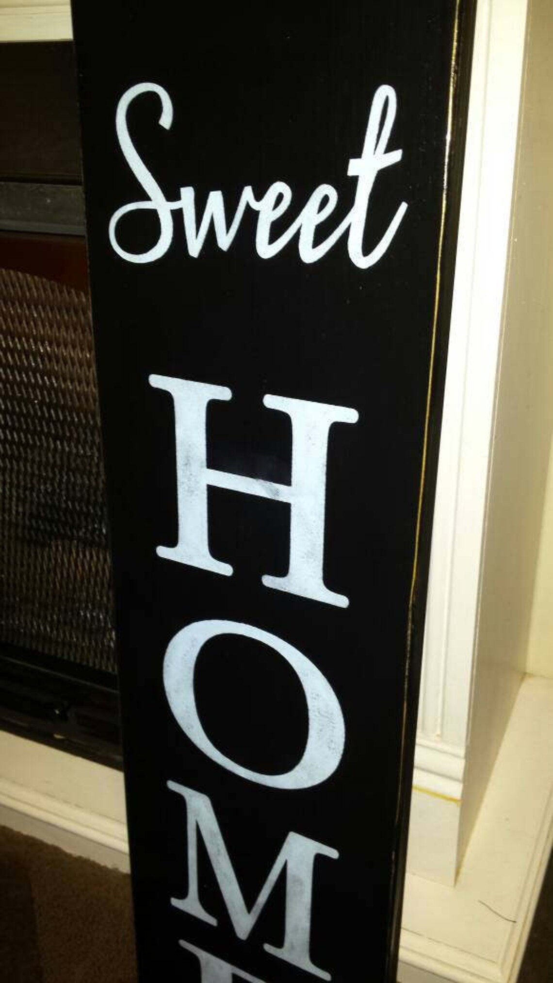Home Sweet Home Extra Large Porch Sign Vertical Wood Sign Entryway Sign ...