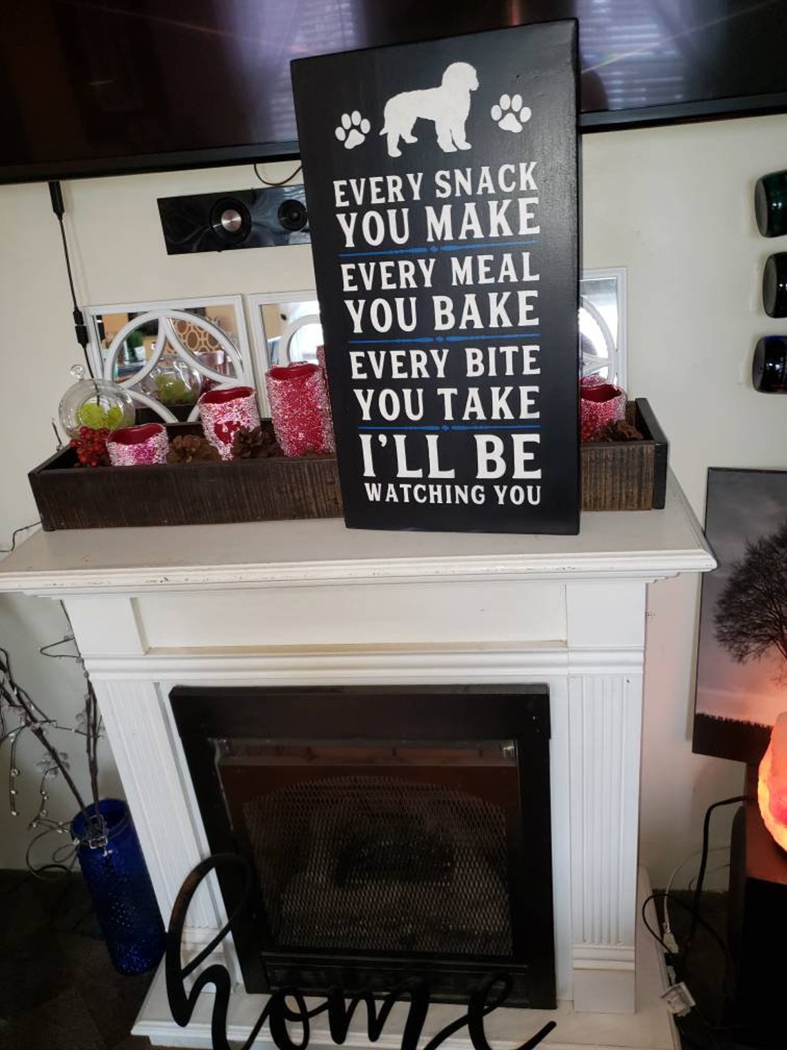 Golden Doodle Dog Sign Personalized Distressed Wood Wall - Etsy