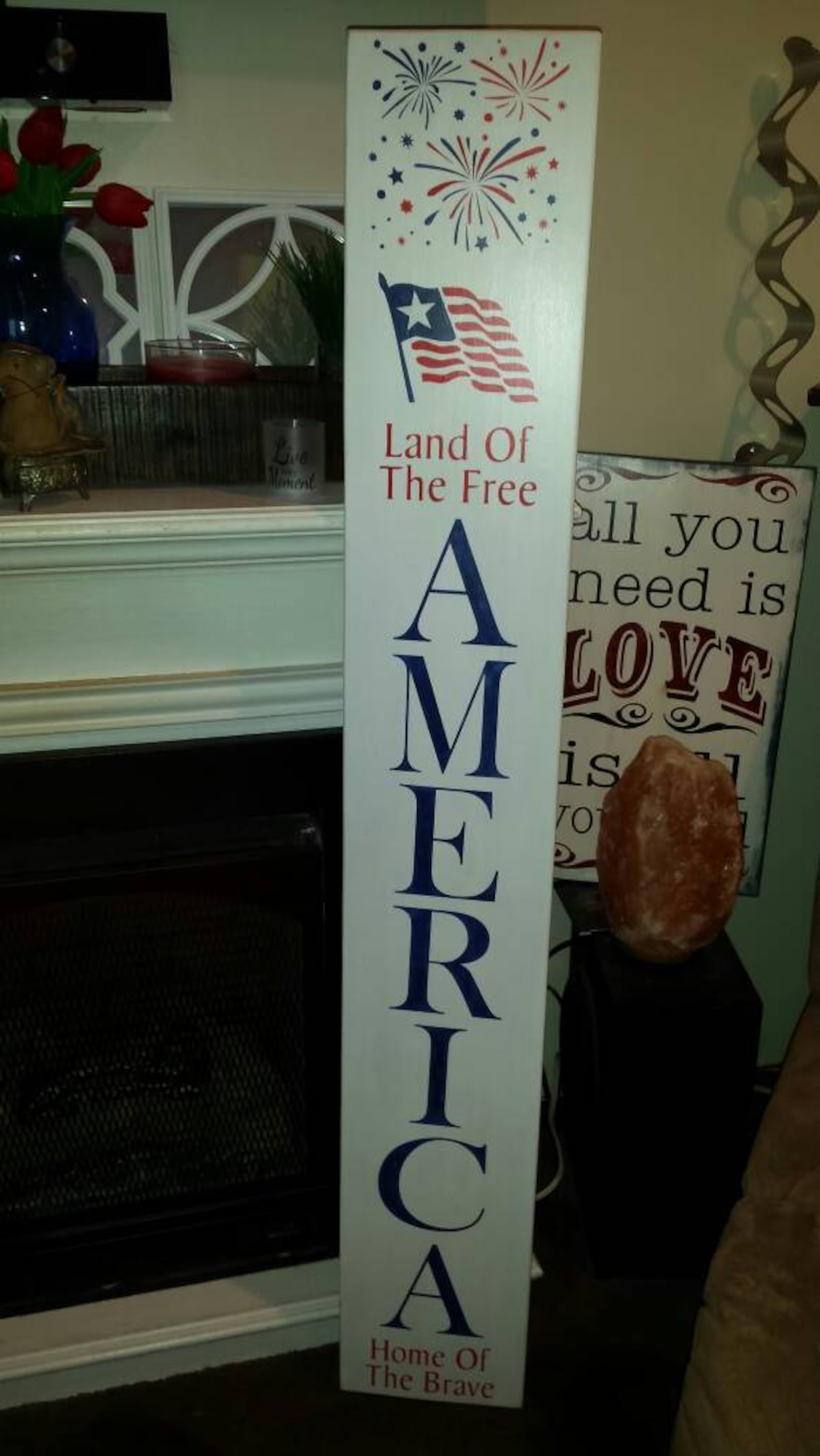 America Porch Sign Rustic Wood Sign Extra Large Oversized - Etsy