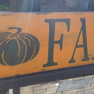 Fall Distressed Wood Sign Rustic Extra Large Wall Hanging Oversized ...