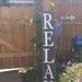 Relax Extra Large Porch Sign Vertical Wood Sign Entryway Sign ...
