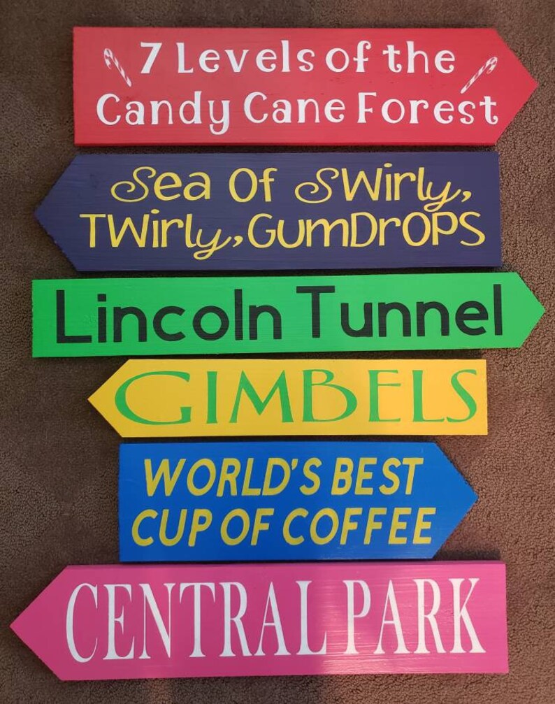 Christmas Directional Sign Individual Signs NO POST Lawn - Etsy