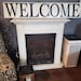 Welcome Sign Horizontal Wall Hanging Entryway Porch Sign Rustic ...