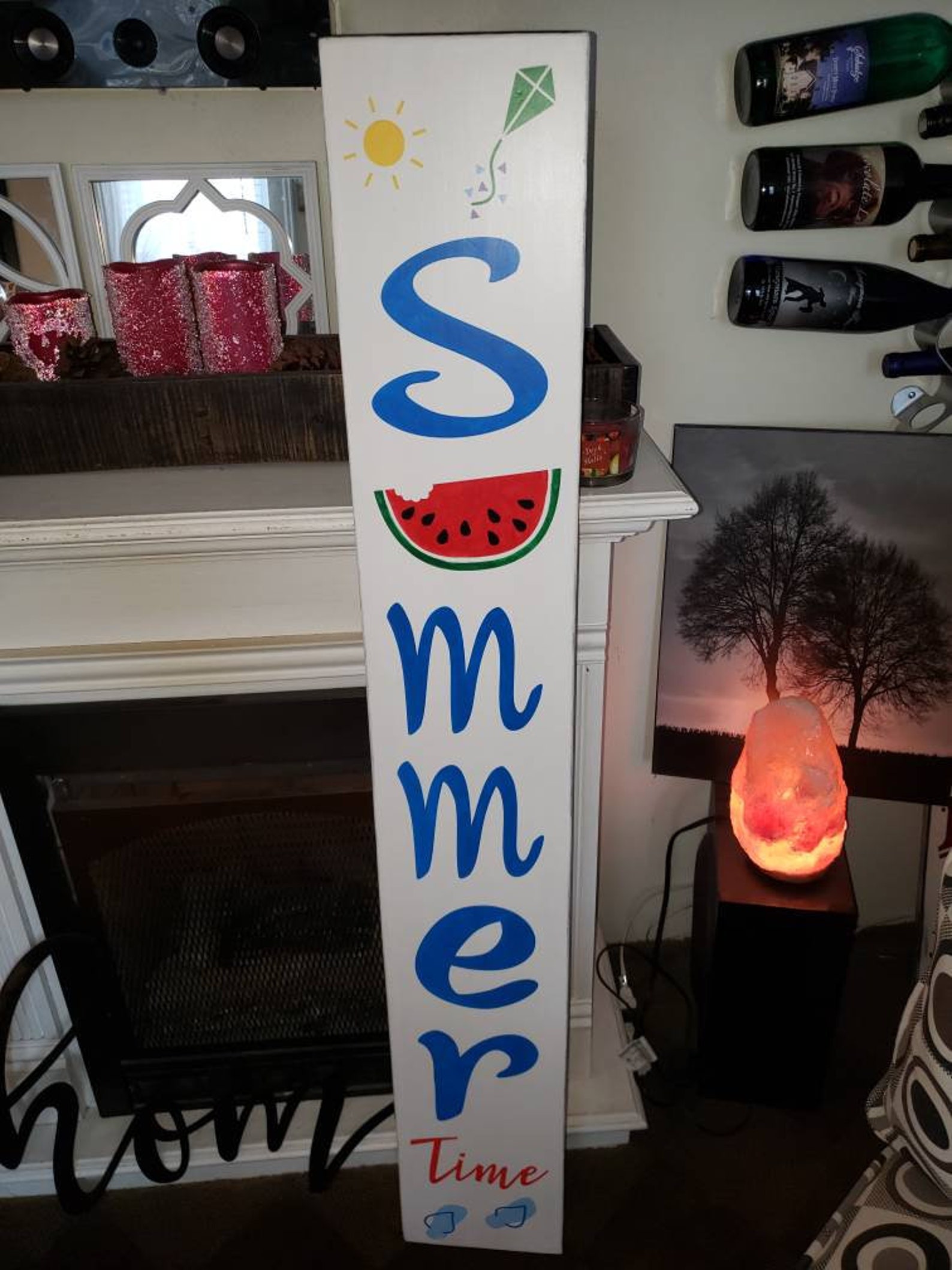 Summer Porch Sign Sweet Summertime Distressed Reversible Wood Sign ...