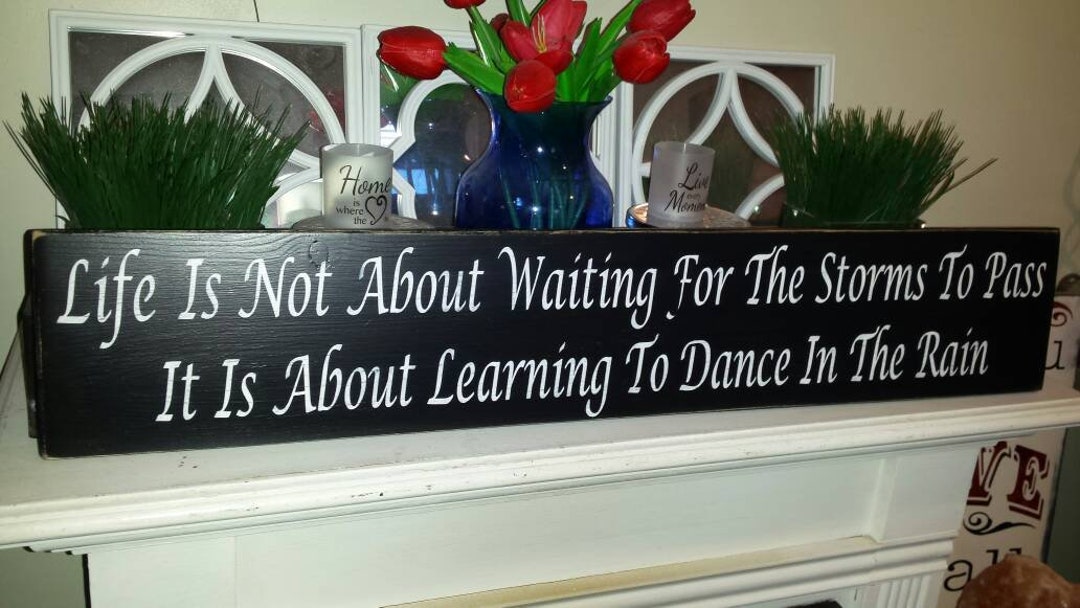 Life is Not About Waiting for the Storms to Pass It's About Learning to ...