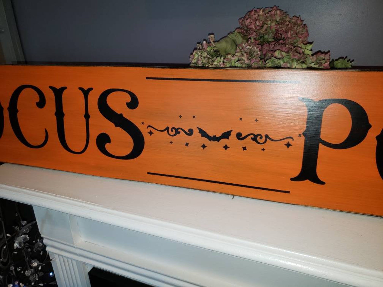 Hocus Pocus Sign Large Horizontal Halloween Sign Spooky Fall | Etsy