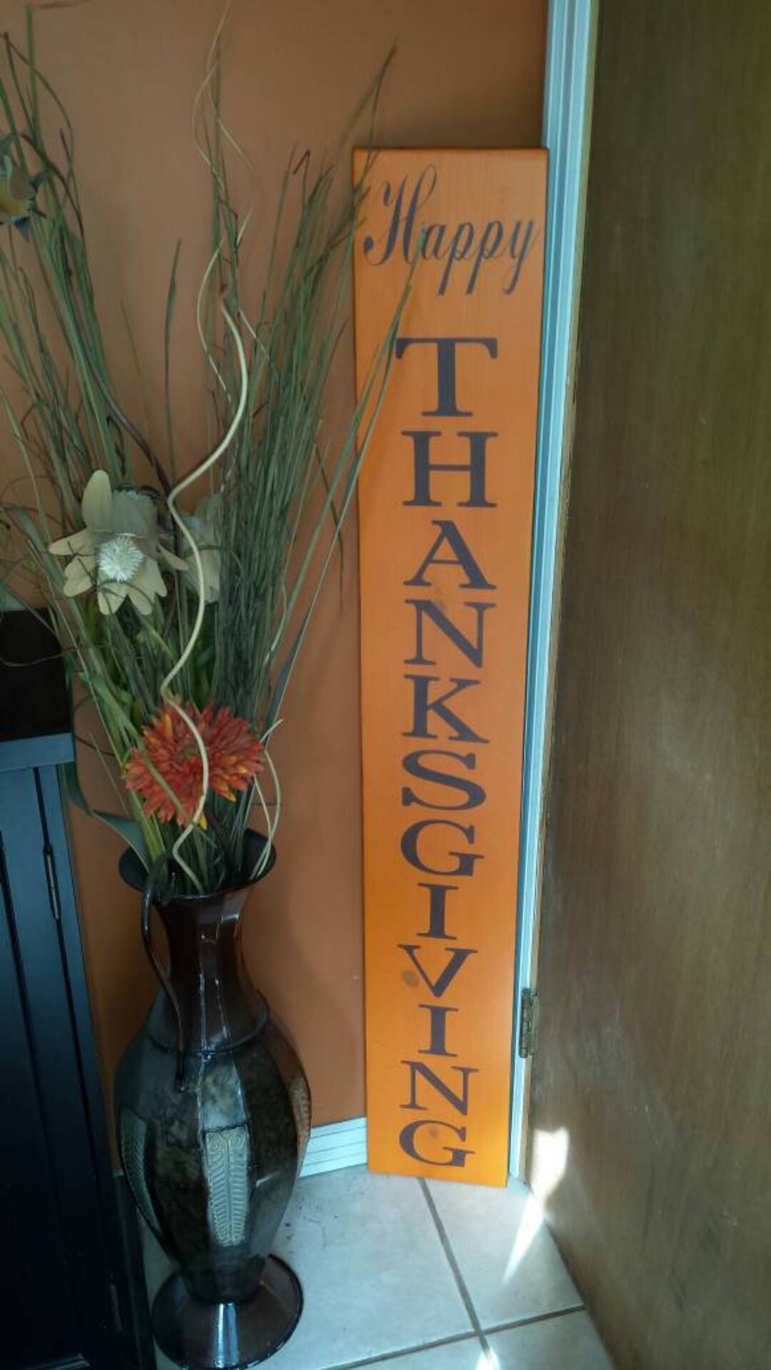 Thanksgiving Porch Sign Reversible Vertical Entryway Sign - Etsy
