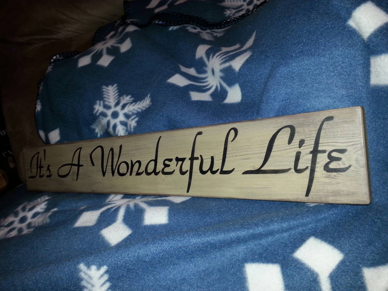 It's A Wonderful Life Wood Sign Christmas Sign Distressed Wood Wall ...