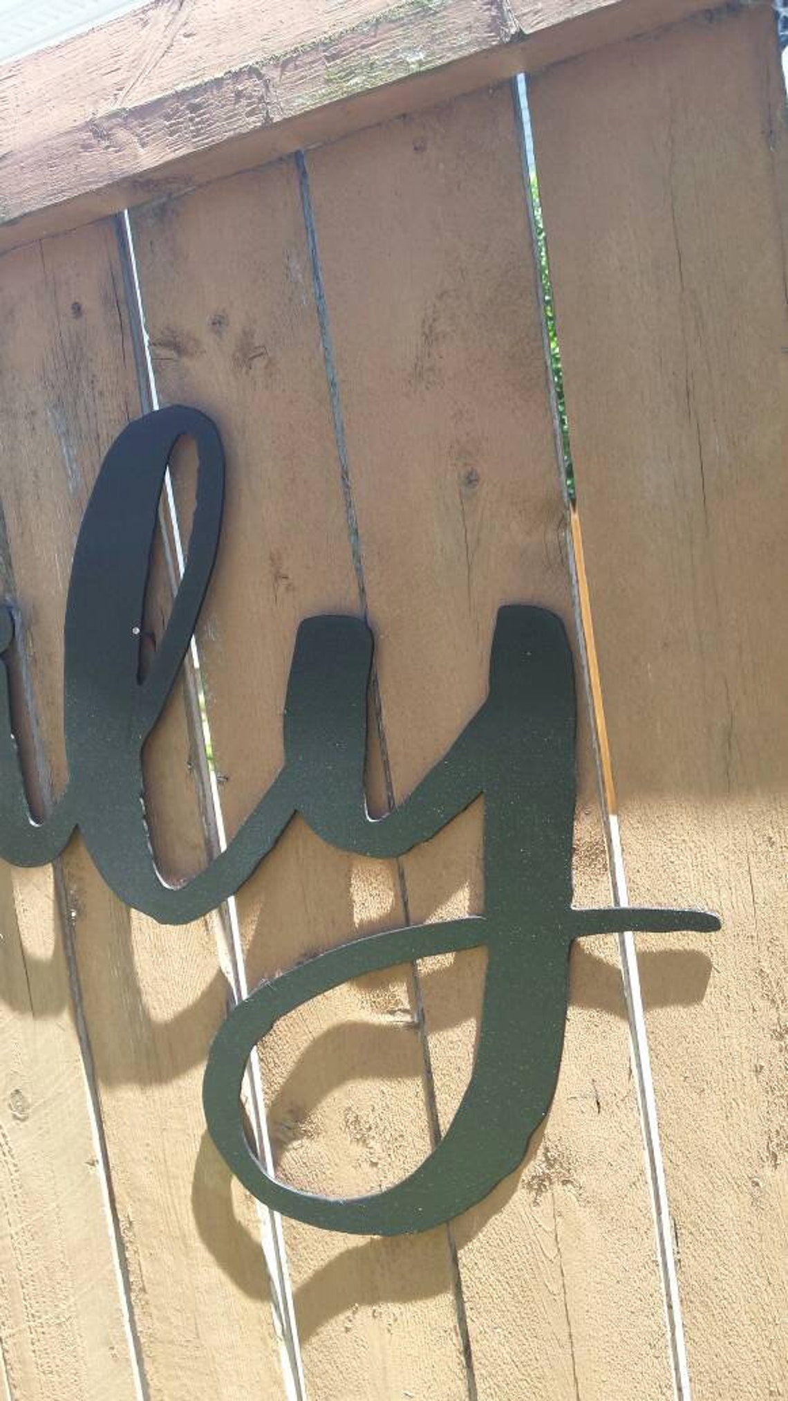 Family Metal Word Sign Distressed Rustic Rusted Wall Hanging | Etsy