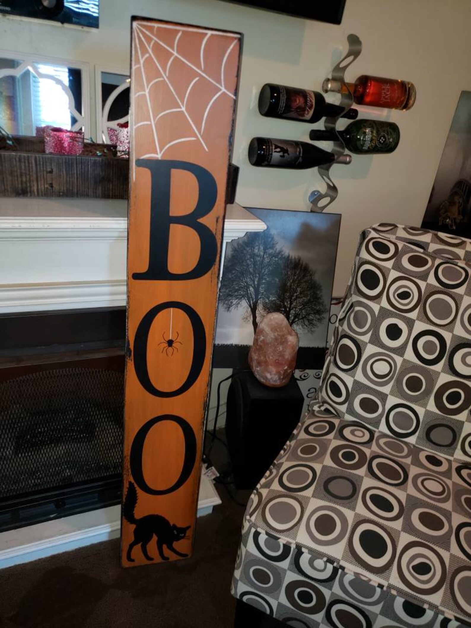 Boo Porch Sign Halloween Entryway Sign Distressed Wood Rustic - Etsy