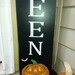 Happy Halloween Sign Candy Corn Sign Reversible Wood Porch Sign ...