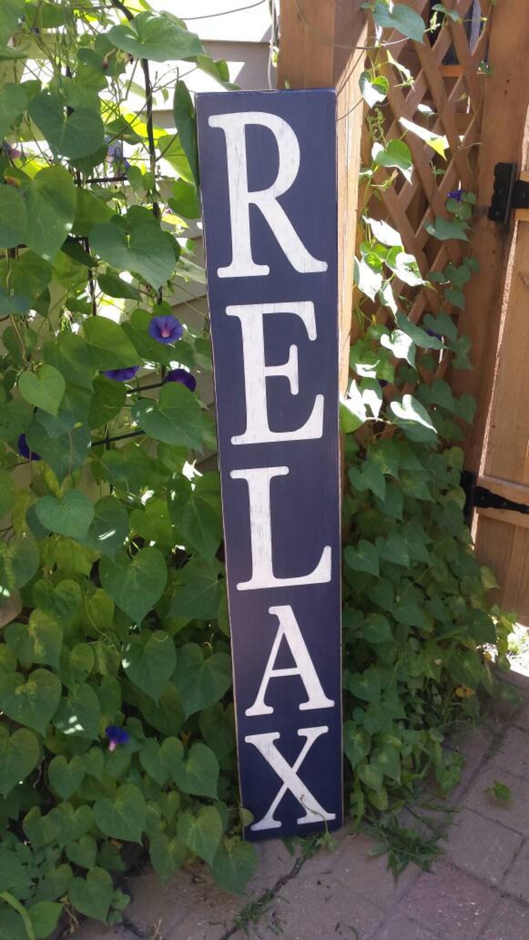 Relax Extra Large Porch Sign Vertical Wood Sign Entryway Sign ...