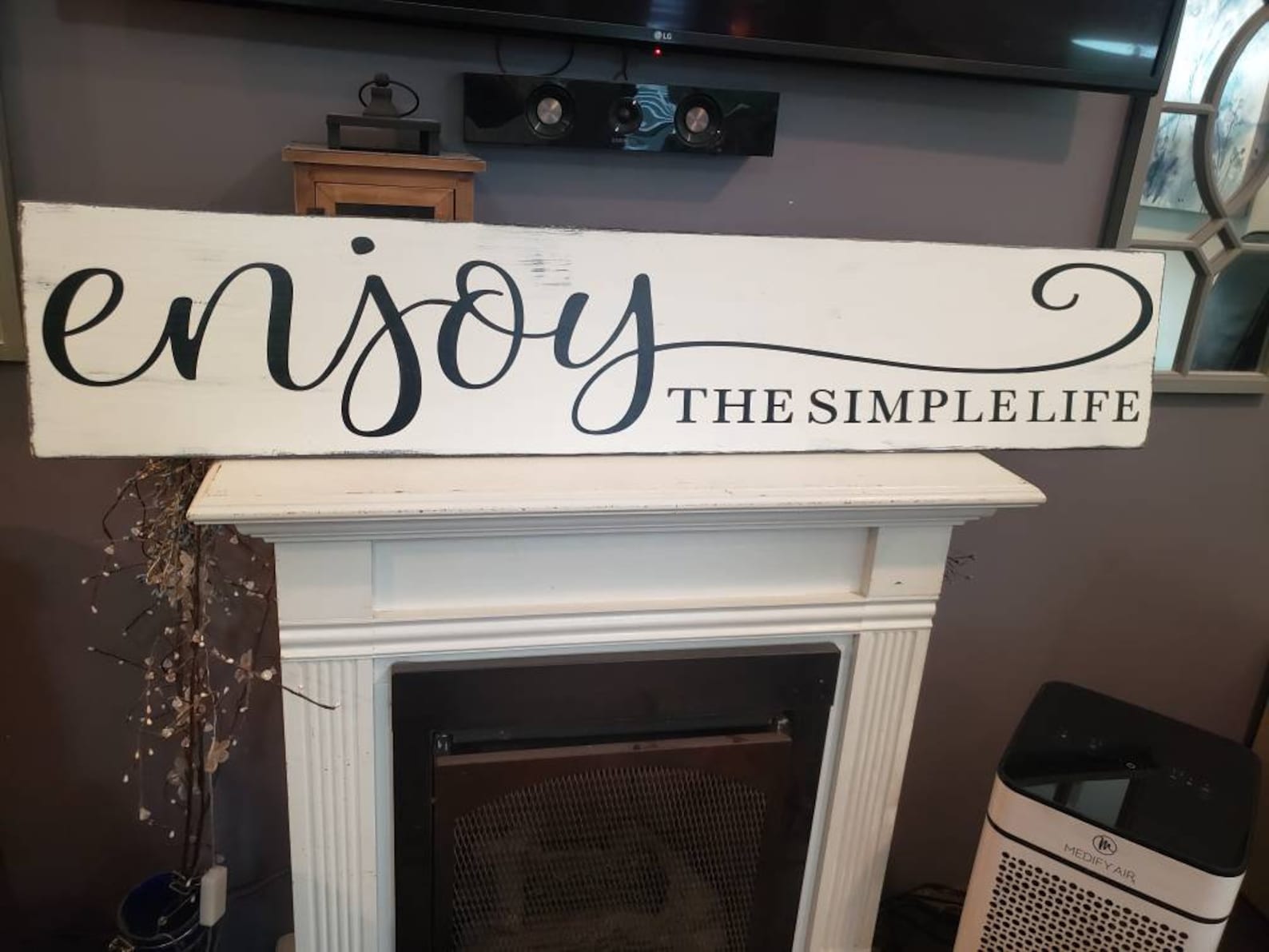Enjoy the Simple Life Sign Horizontal Wall Hanging Porch Sign - Etsy