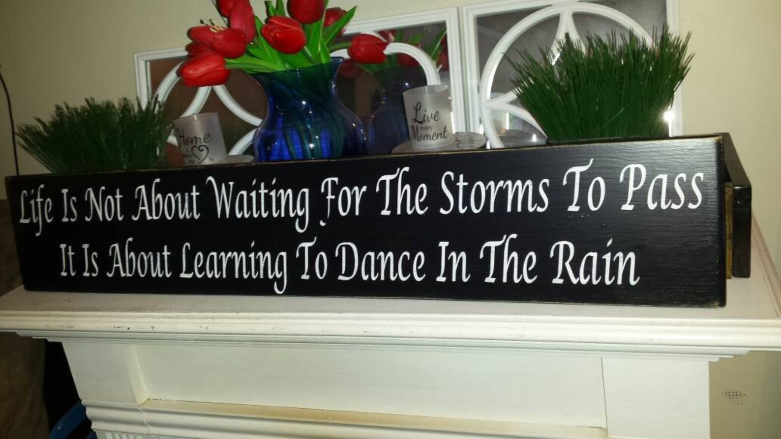 Life is Not About Waiting for the Storms to Pass It's - Etsy