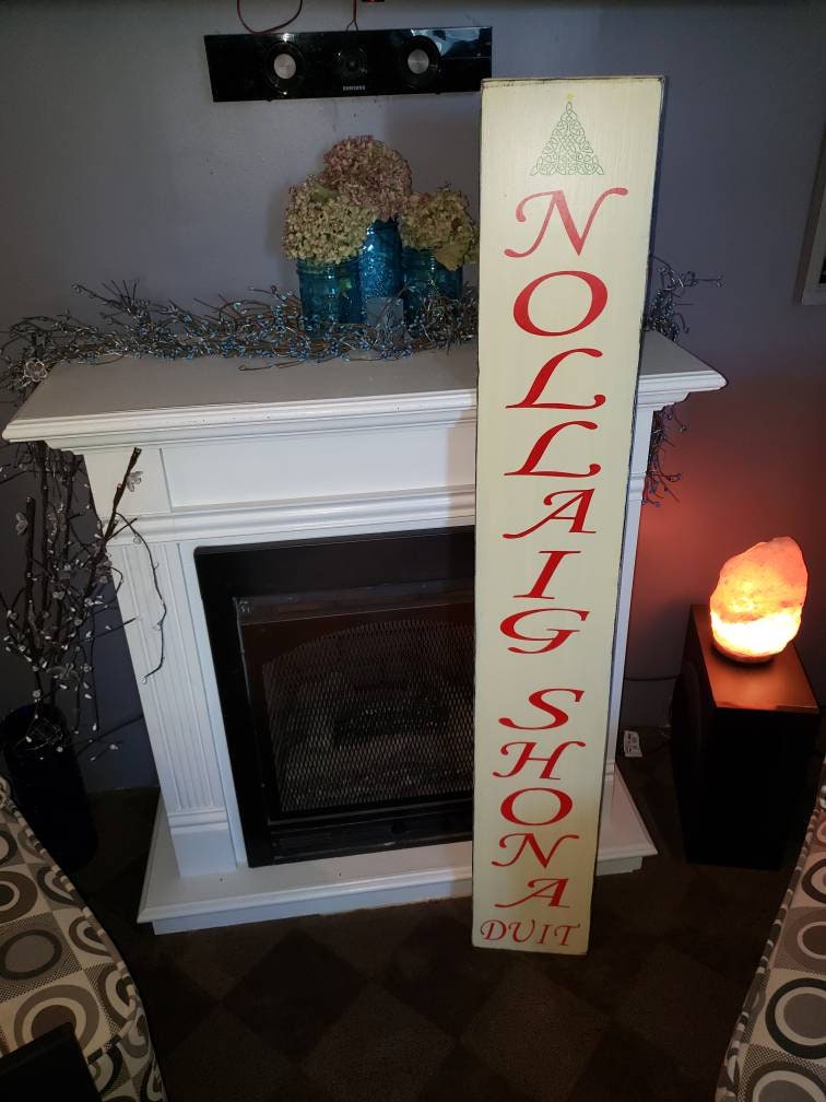 Nollaig Shona Duit Sign Gaelic Irish Merry Christmas Sign | Etsy