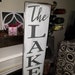 The Lakehouse Sign Personalized Extra Large Porch Sign Vertical ...