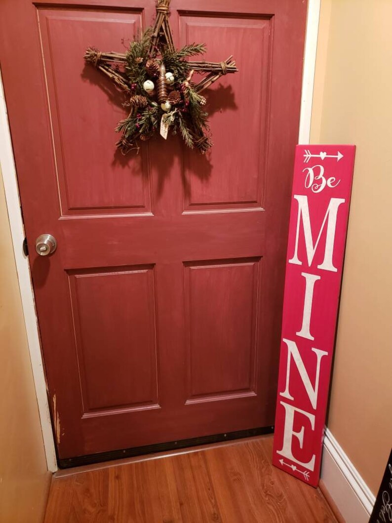 Be Mine Porch Sign Valentine's Day Decoration Sign Valentine Porch Sign ...