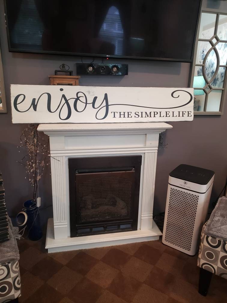 Enjoy the Simple Life Sign Horizontal Wall Hanging Porch Sign - Etsy