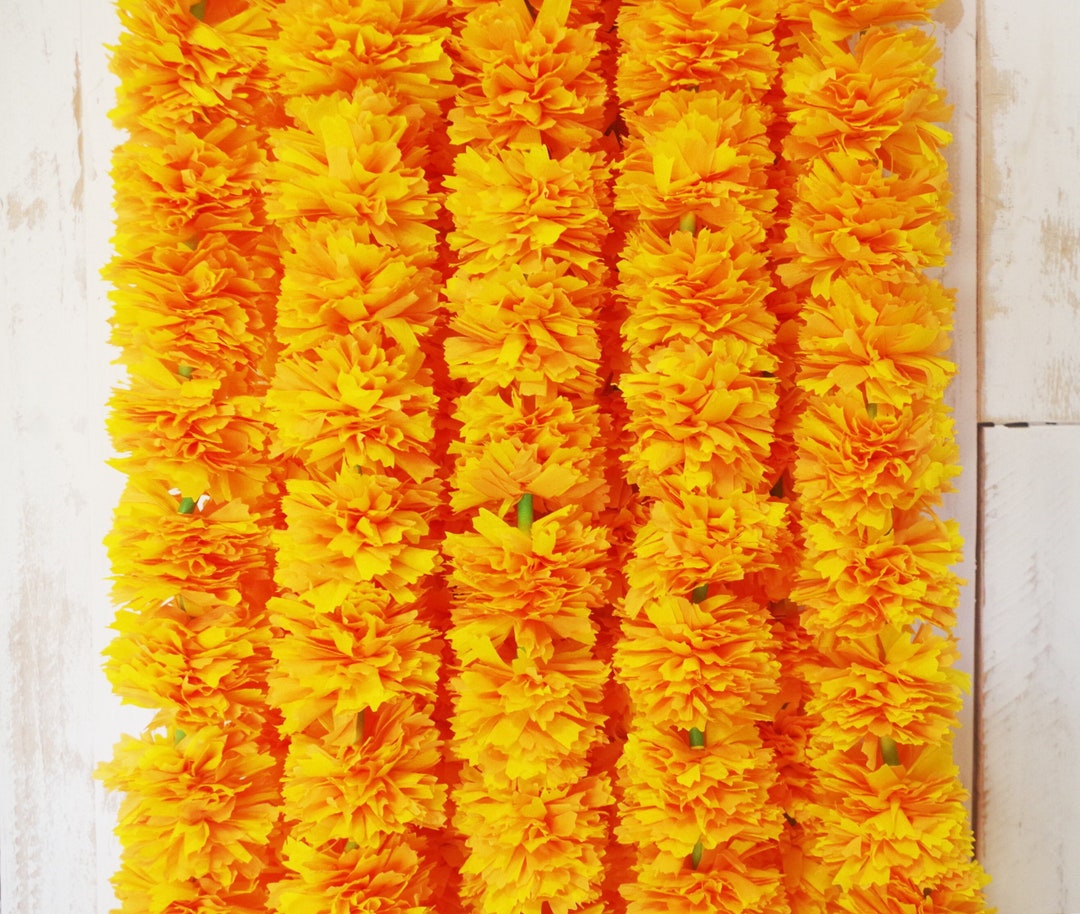 Cempasuchil Flower Garland for Day of the Dead Altar Made of Paper - Etsy