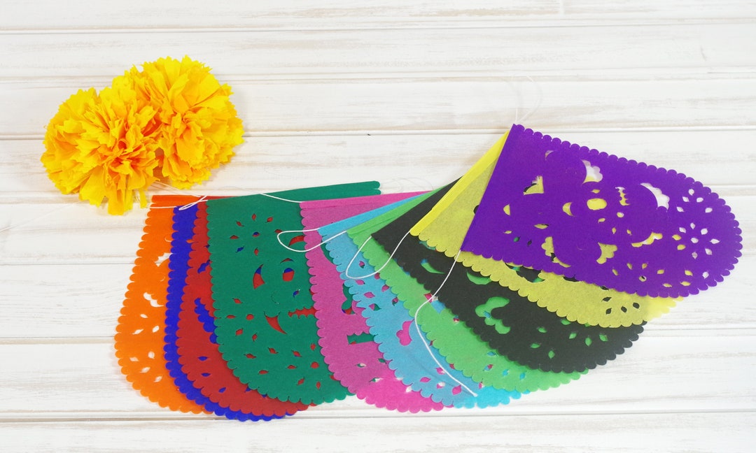 Mini Papel Picado Guide for Day of the Dead With Mexican Skulls. - Etsy