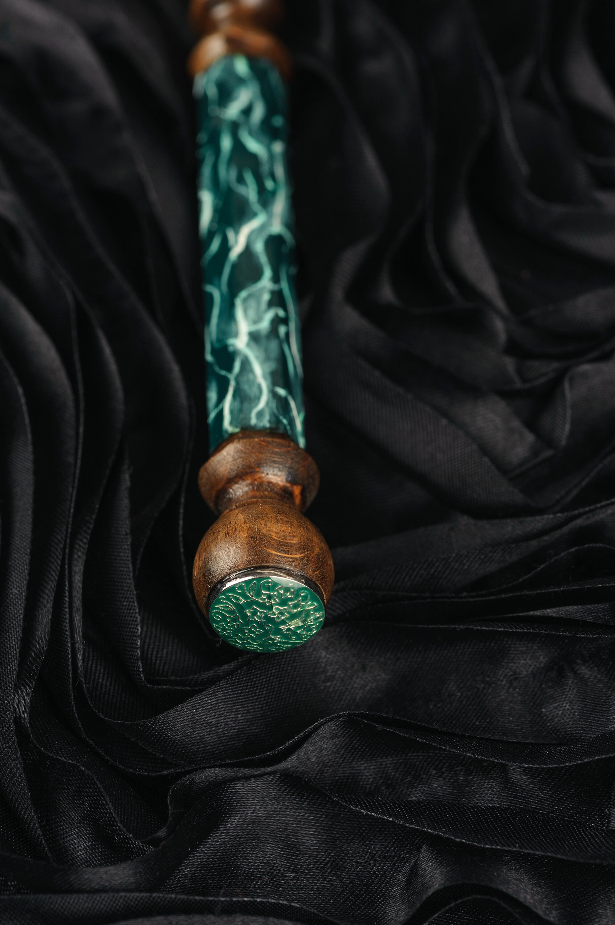 CASTELLAN Wizard Wand Carpathian Beech Wood Marble Paint - Etsy