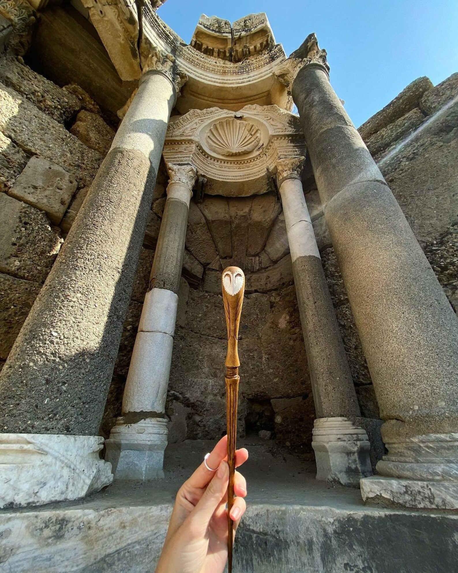 THE GOLDEN OWL Wizard Wand Carpathian Beech Wood 100% - Etsy