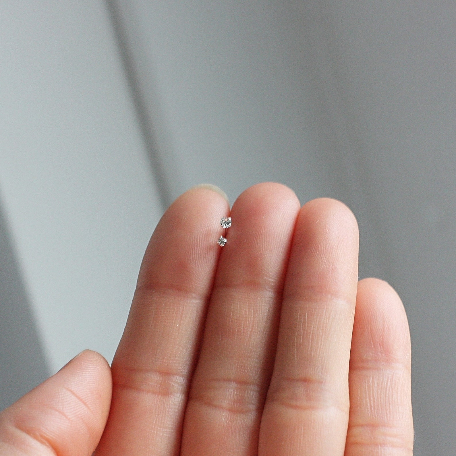 Teeny Tiny Micro Crystal Diamond Nose Stud Nose Piercing | Etsy