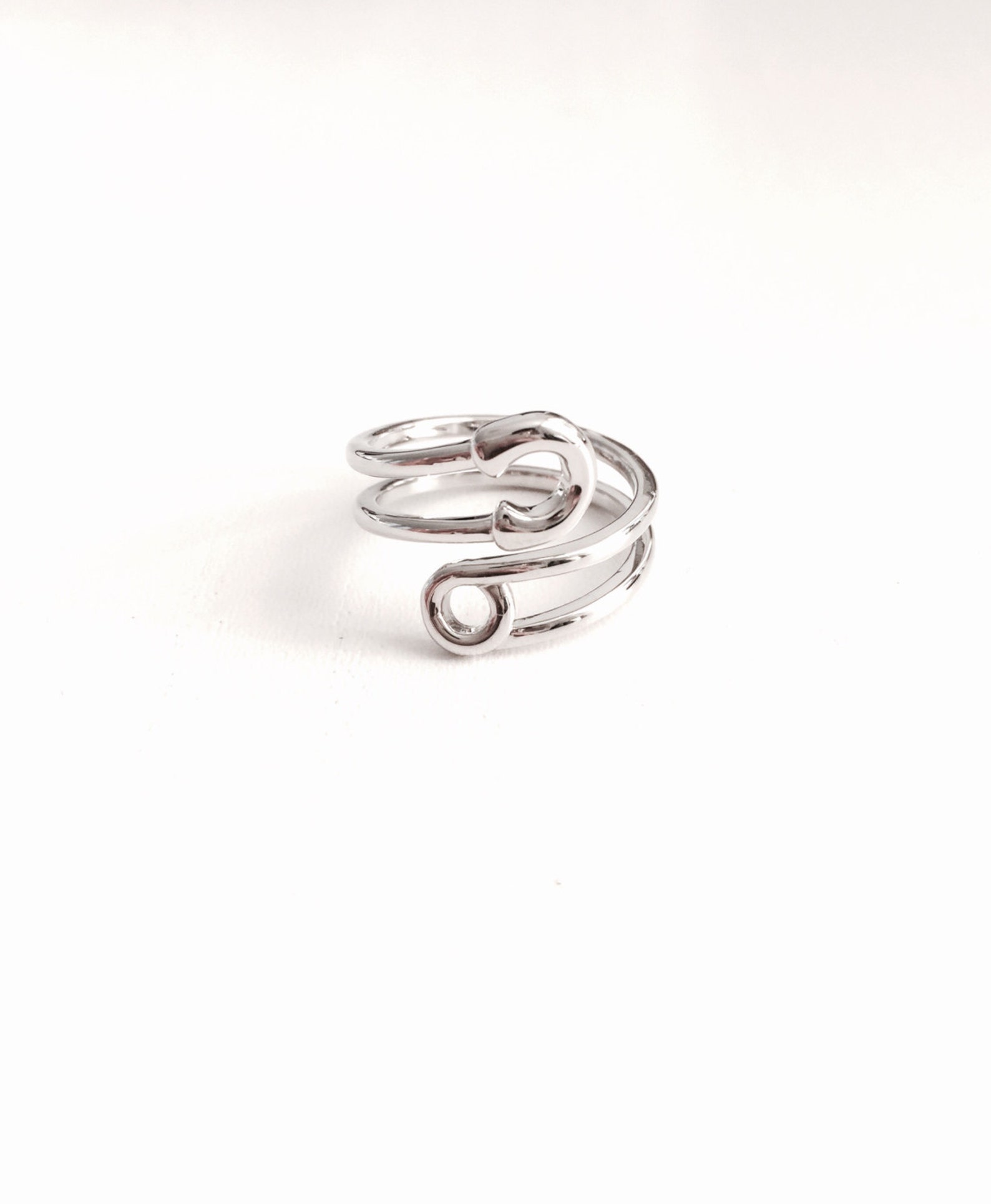 Safety Pin Ring Unisex Symbolic Ring - Etsy