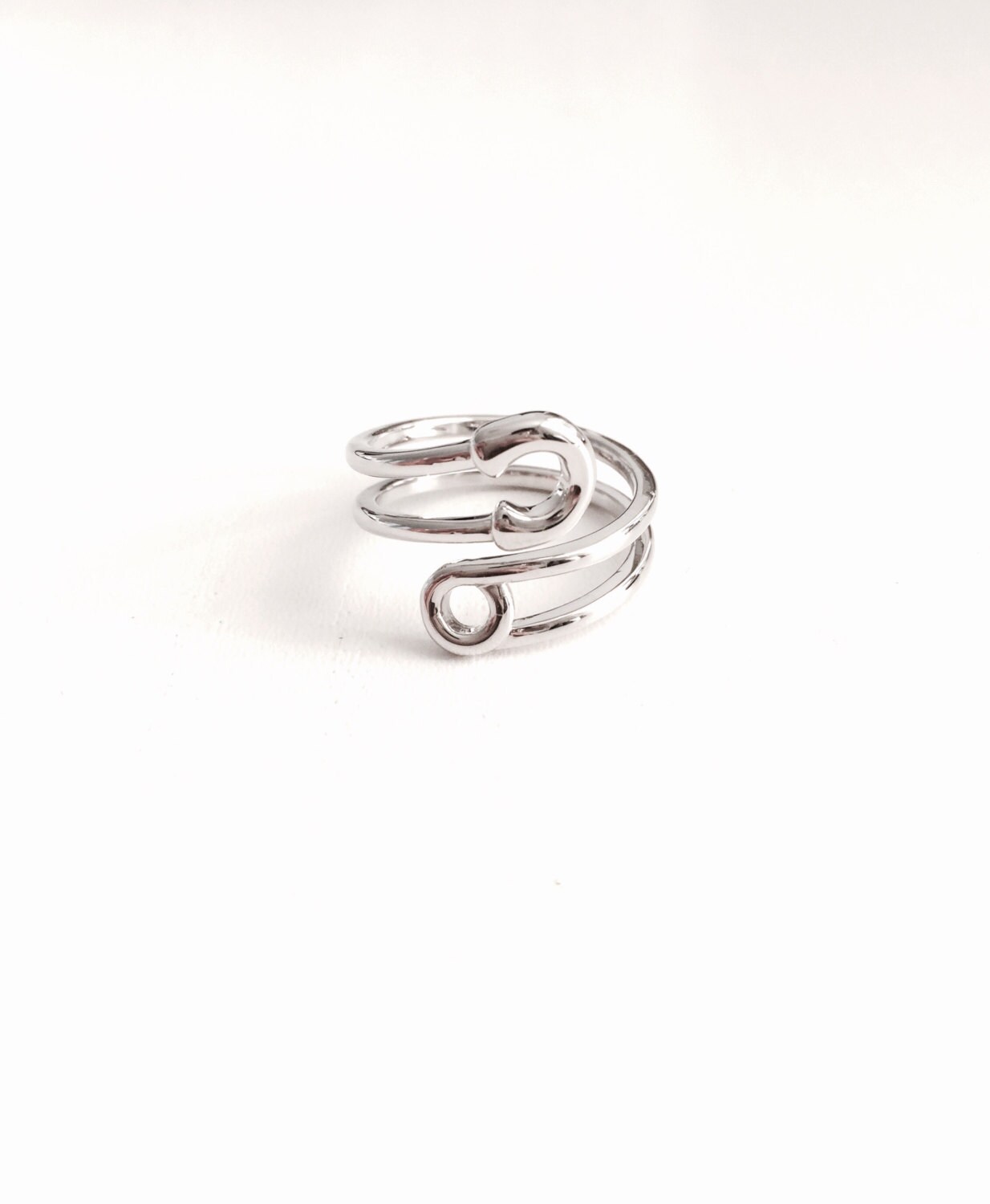 Safety Pin Ring Unisex Symbolic Ring - Etsy