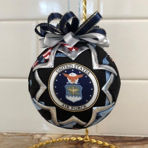 U.S. Air Force Ornament Air Force Keepsake Quilted Military | Etsy
