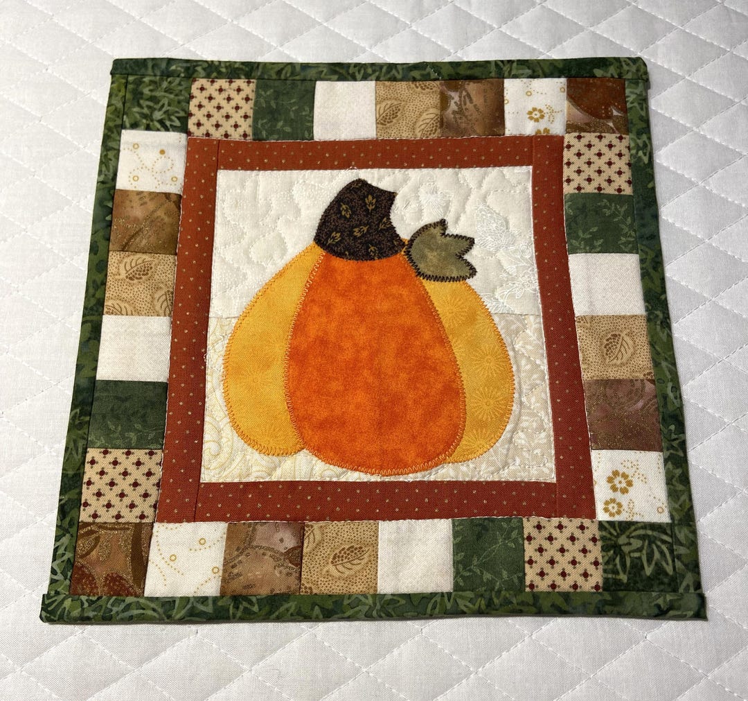Mug Rug, Pumpkin Mug Rug, Fall Mug Rug - Etsy