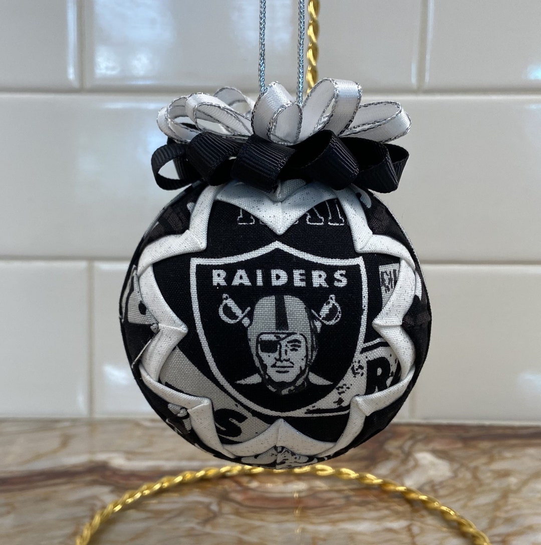 Raiders Fabric Ornament: Handmade Football Fan Gift - Etsy