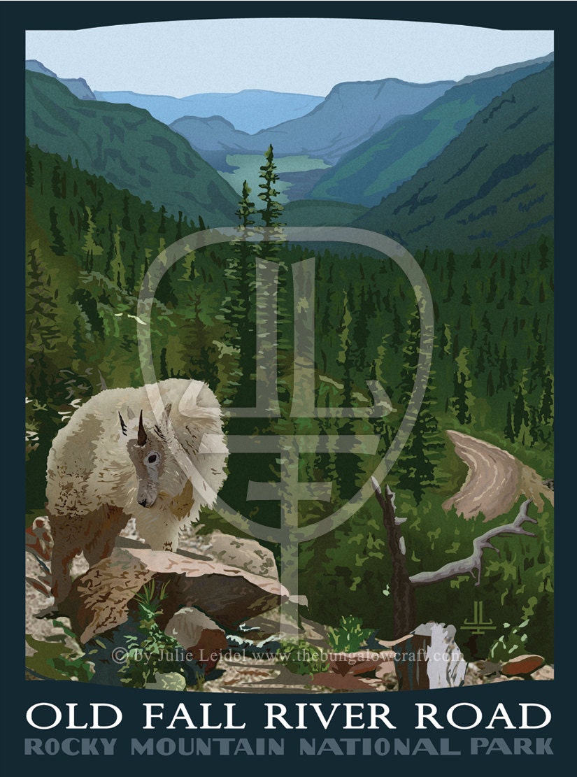 Rocky Mountain National Park RMNP Old Fall River Road: - Etsy