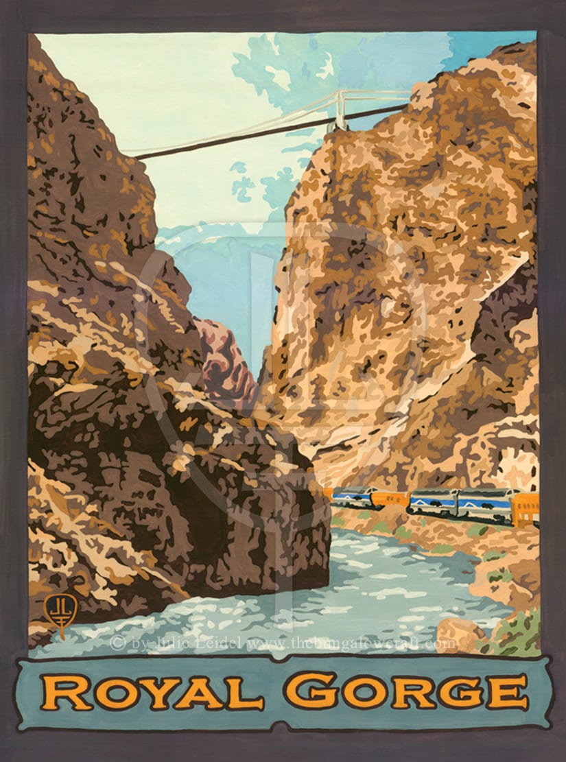 Royal Gorge Wall Art | Colorado Canyon Landscape Art Print | Royal ...