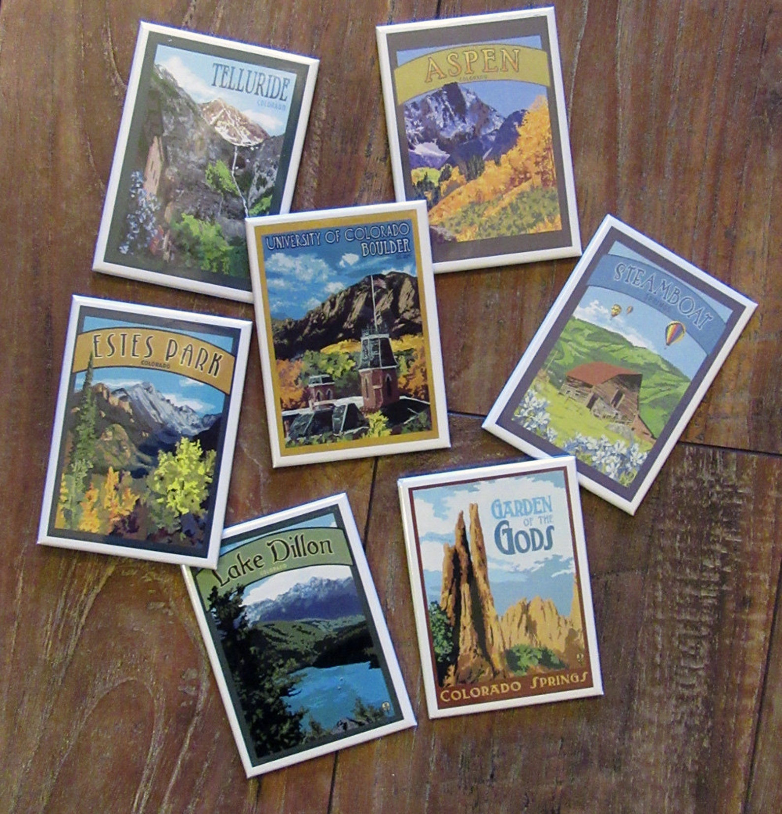 Colorado Series Magnets: Choose From 55 Paintings the - Etsy