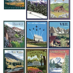 Colorado Series Magnets: Choose From 55 Paintings the - Etsy
