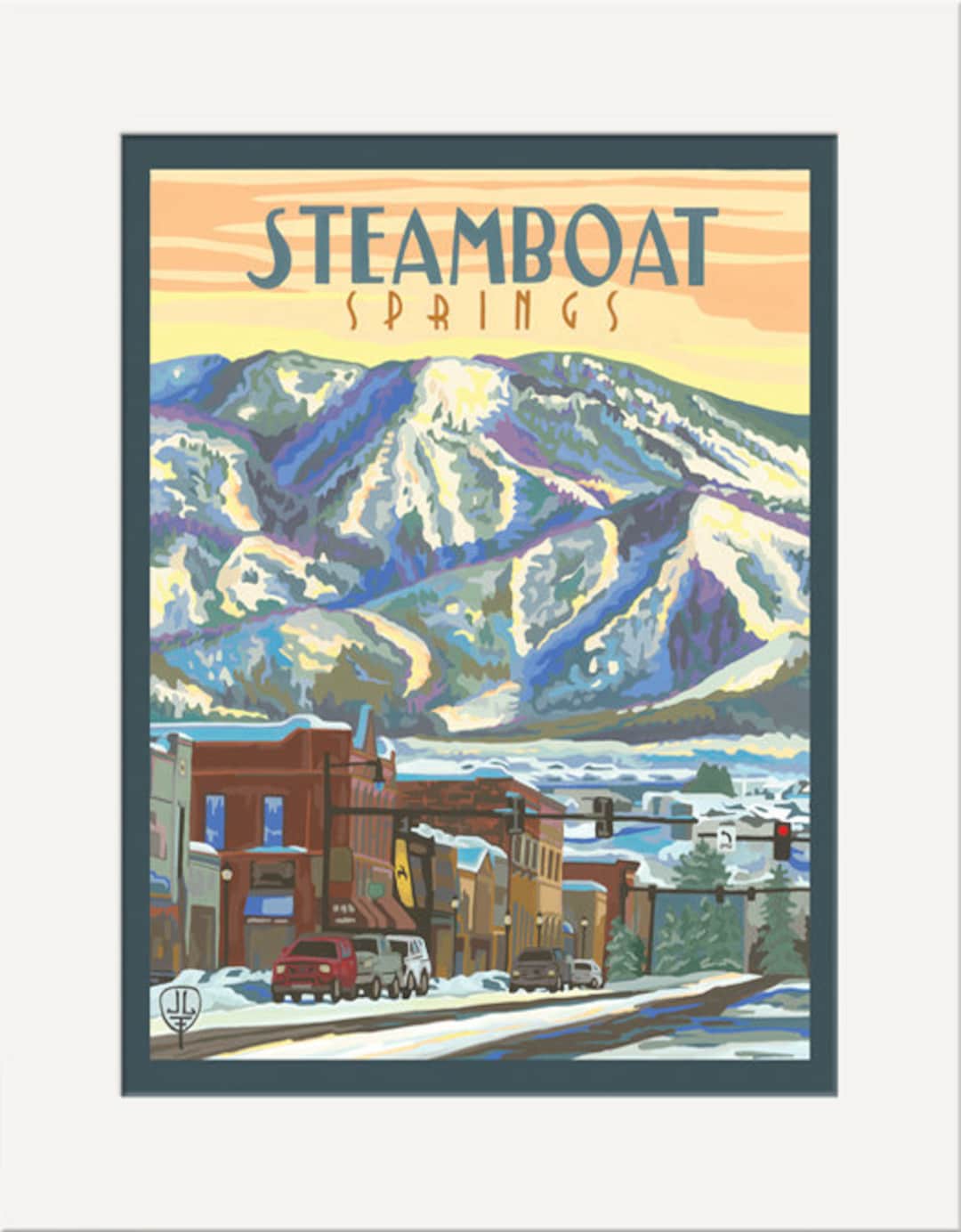 Steamboat Springs, Winter: Artwork by Julie Leidel - Etsy